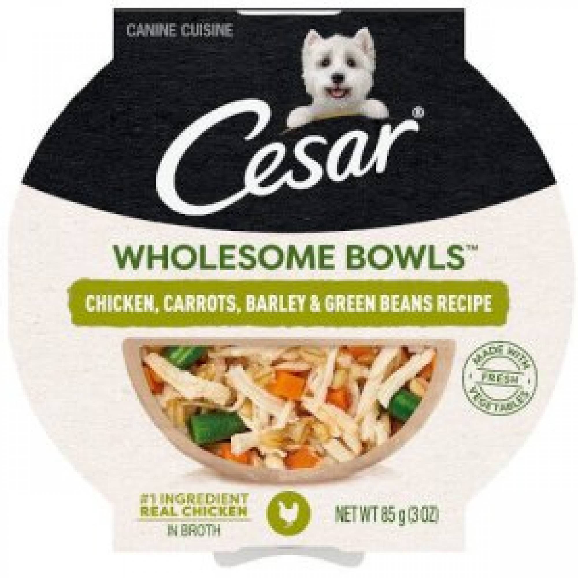 CESAR WHOLESOME BOWLS™ Adult Wet Dog Food Chicken, Carrots, Barley ...