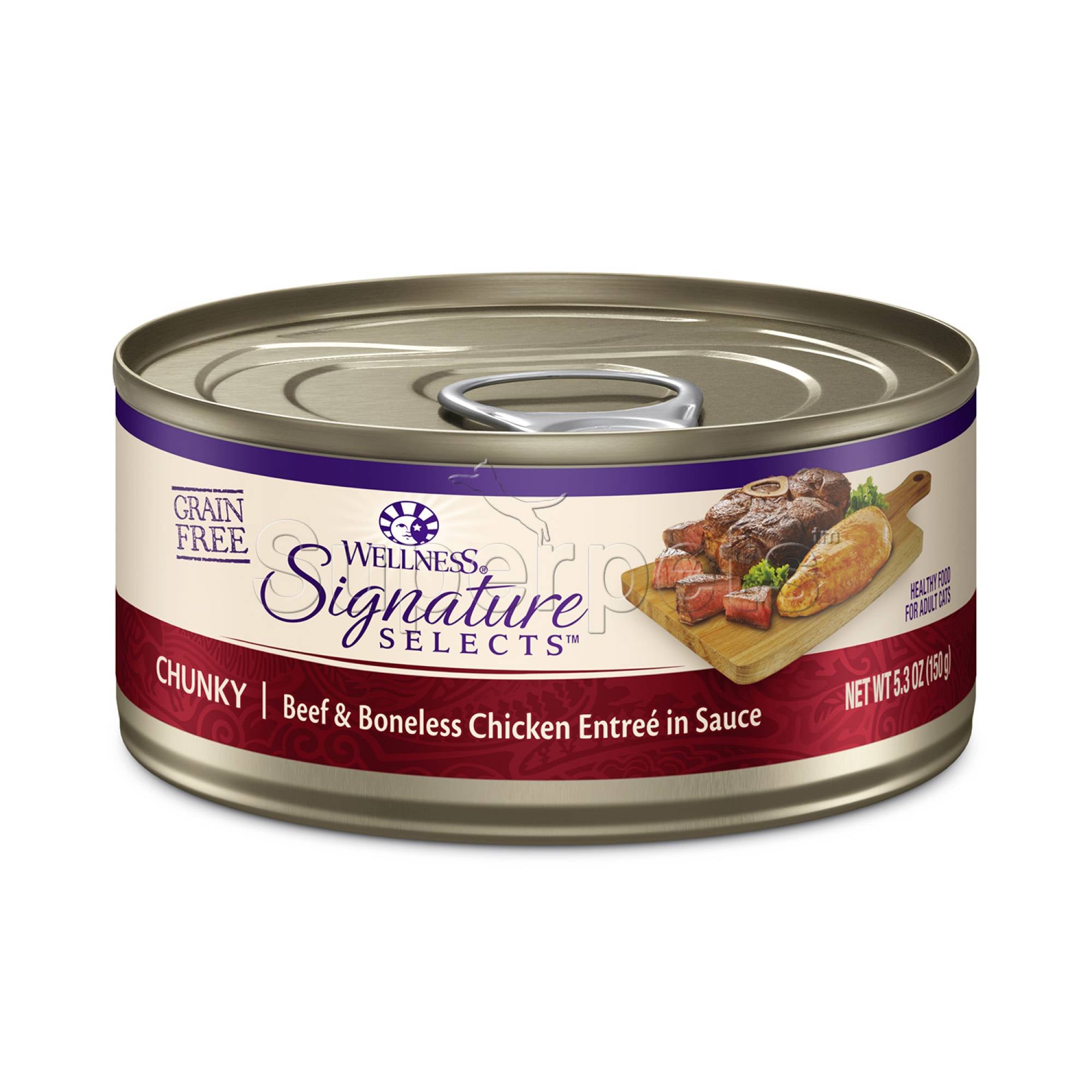 Wellness - Cat Core Signature Selects - Chunky Beef & Boneless Chicken ...